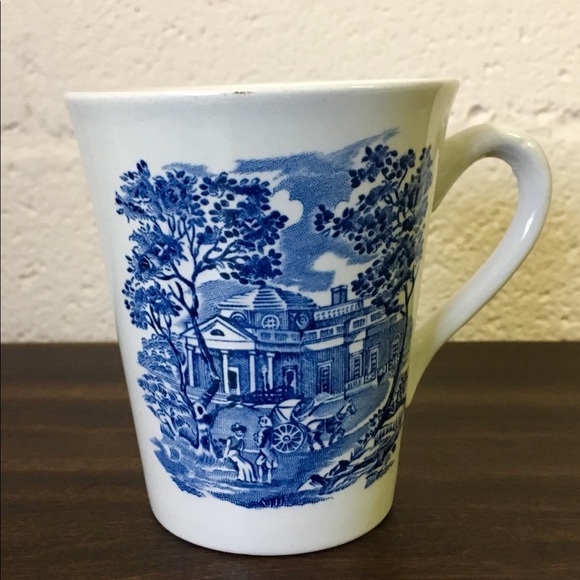 Staffordshire | Dining | Vtg Staffordshire Liberty Blue Monticello Mug ...
